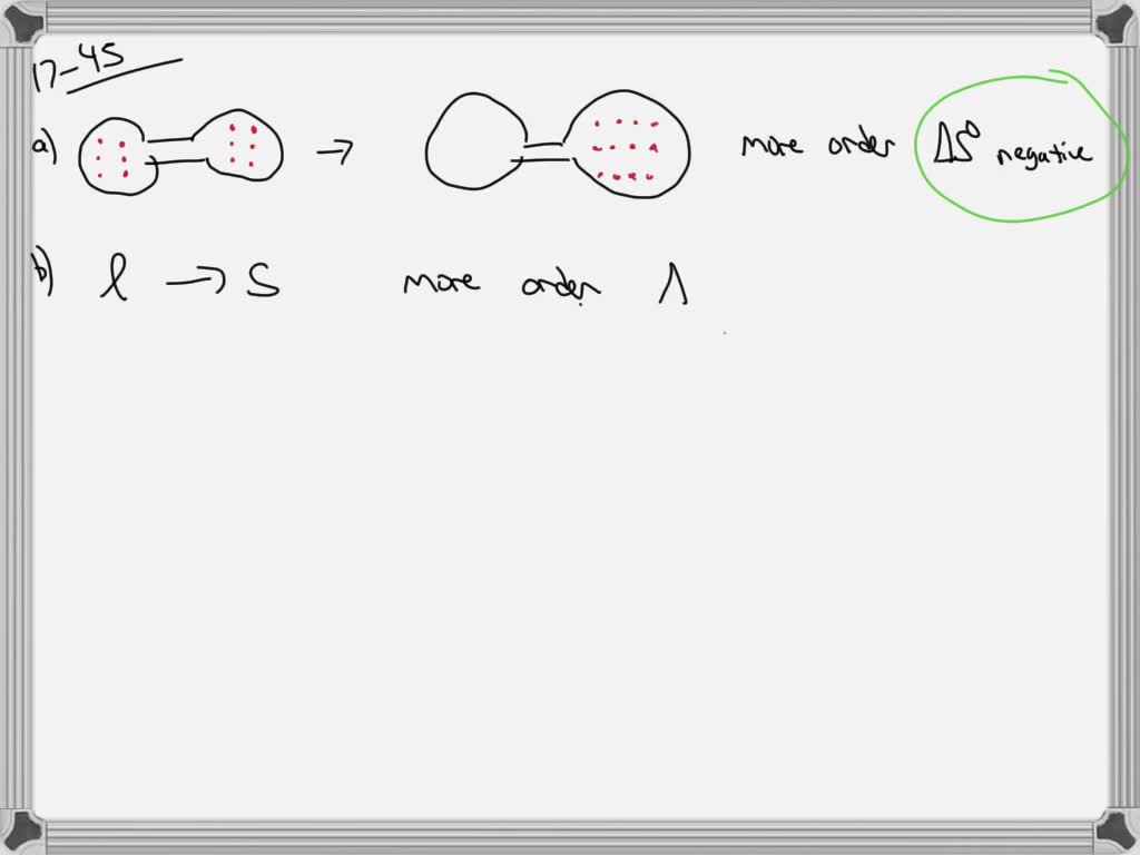 SOLVED:Predict the sign of ΔS^∘ for each of the following changes ... SOLVED:Predict the sign of ΔS^∘ for each of the following changes ...
