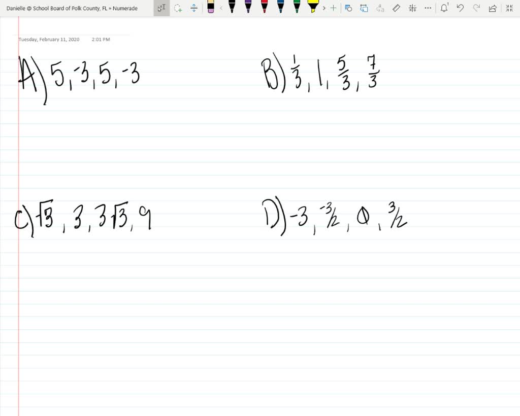 SOLVED Arithmetic Or Geometric The First Four Terms Of A Sequence Are 