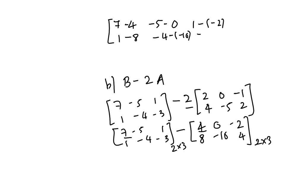 In Exercises l and 2, compute each matrix sum or product if it is defined. If an expression is ...
