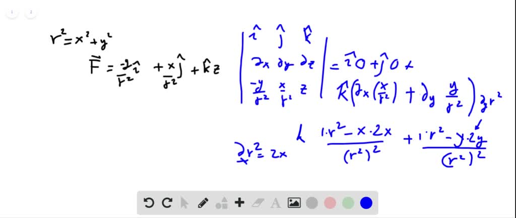 Solved Zero Curl Yet Field Not Conservative Show That The Curl Of 𝐅 Y X 2 Y 2 𝐢 X X 2 Y