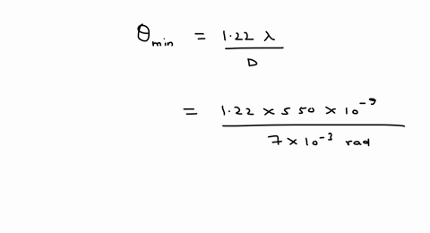 SOLVED:What is the resolution limit due to diffraction for the Hale ...