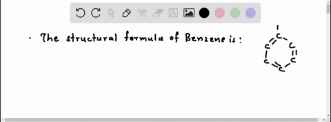 SOLVED:Following is a structural formula and a ball-andstick model of benzene, C6 H6.