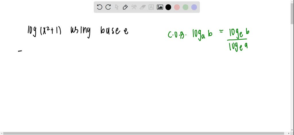 SOLVED:Changing bases Convert the following expressions to the ...