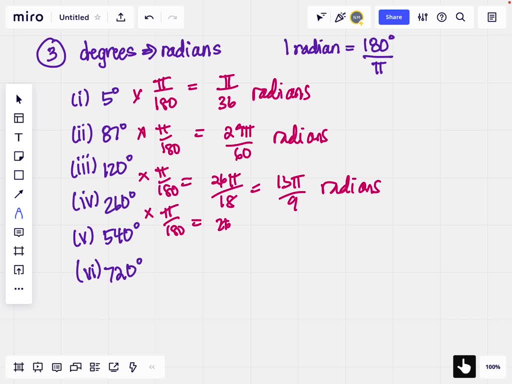 Express the following angles in degrees and minutes correct to the ...