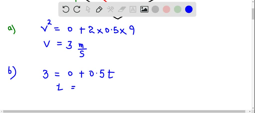 SOLVED:A ball starts from rest and accelerates at 0.500 m / s^2 while ...