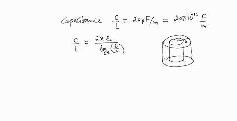 SOLVED:If the capacitance per unit length of a cylindrical capacitor is ...