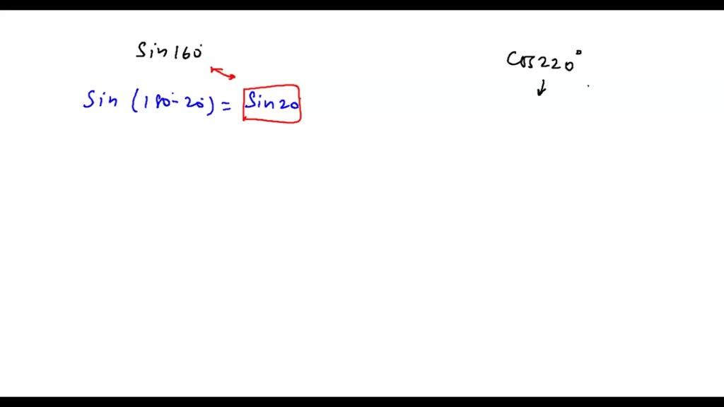 SOLVED:Express the given trigonometric function in terms of the same ...