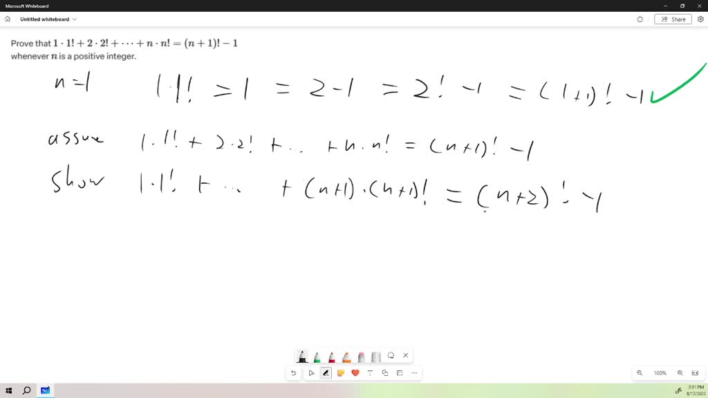 SOLVED:For every positive integer n, prove that 1+2+⋯+n= n(n+1) / 2. SOLVED:For every positive integer n, prove that 1+2+⋯+n= n(n+1) / 2.