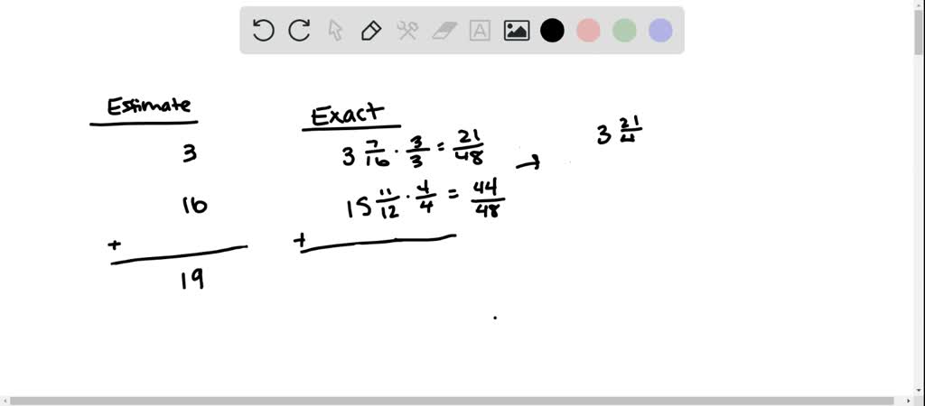 SOLVED:Round the numbers to estimate the answer. Then find the exact sum. In Exercise 49, the ...