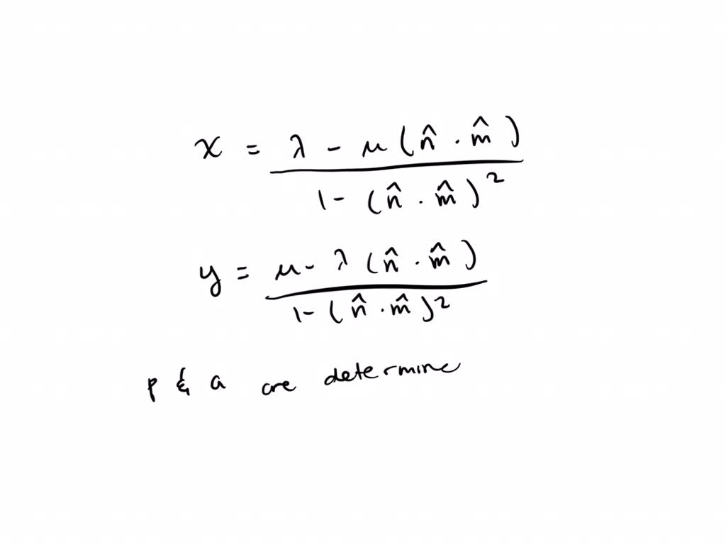 Two planes have non-parallel unit normals 𝐧̂ and 𝐦̂ and their closest ...