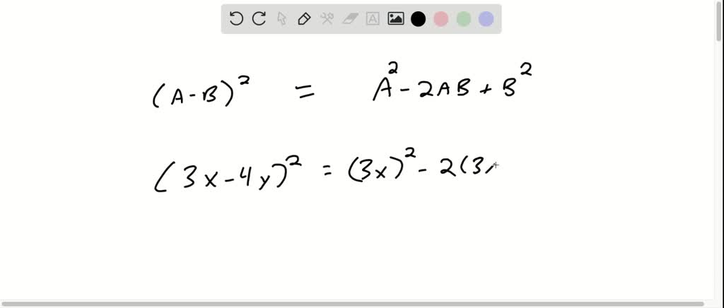 SOLVED:Multiply using one of the rules for the square of a binomial. (3 x-4 y)^2