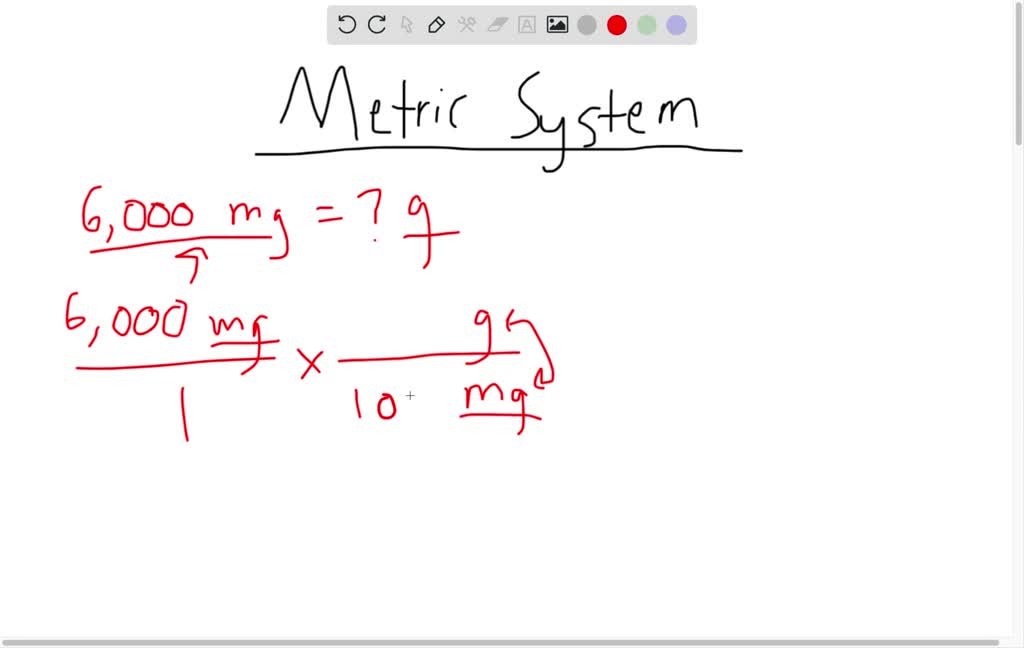 SOLVED Perform Each Conversion 6 000 Milligrams To Grams
