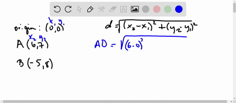 SOLVED:In these exercises we use the Distance Formula. Which of the ...