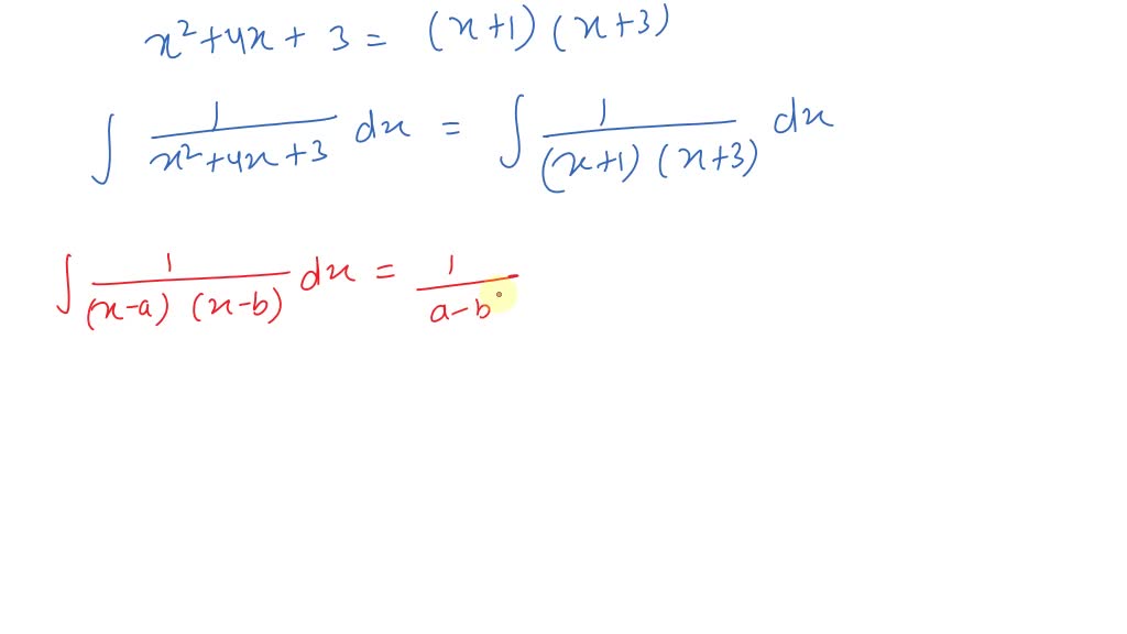 Anti differentiate using the table of integrals. You may need to transform the integrals first ...
