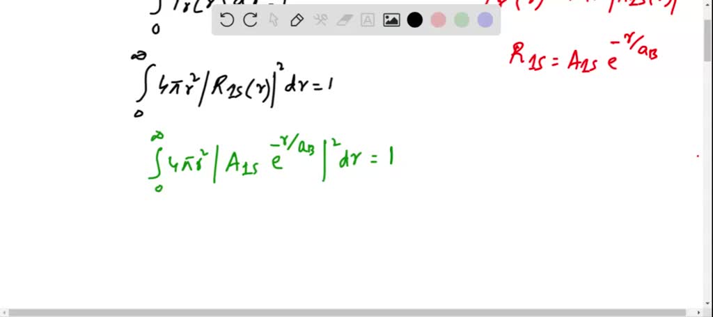 Solved Prove That The Normalization Constant Of The 1 S Radial Wave