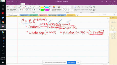 SOLVED:A relation known as the barometric formula is useful for ...