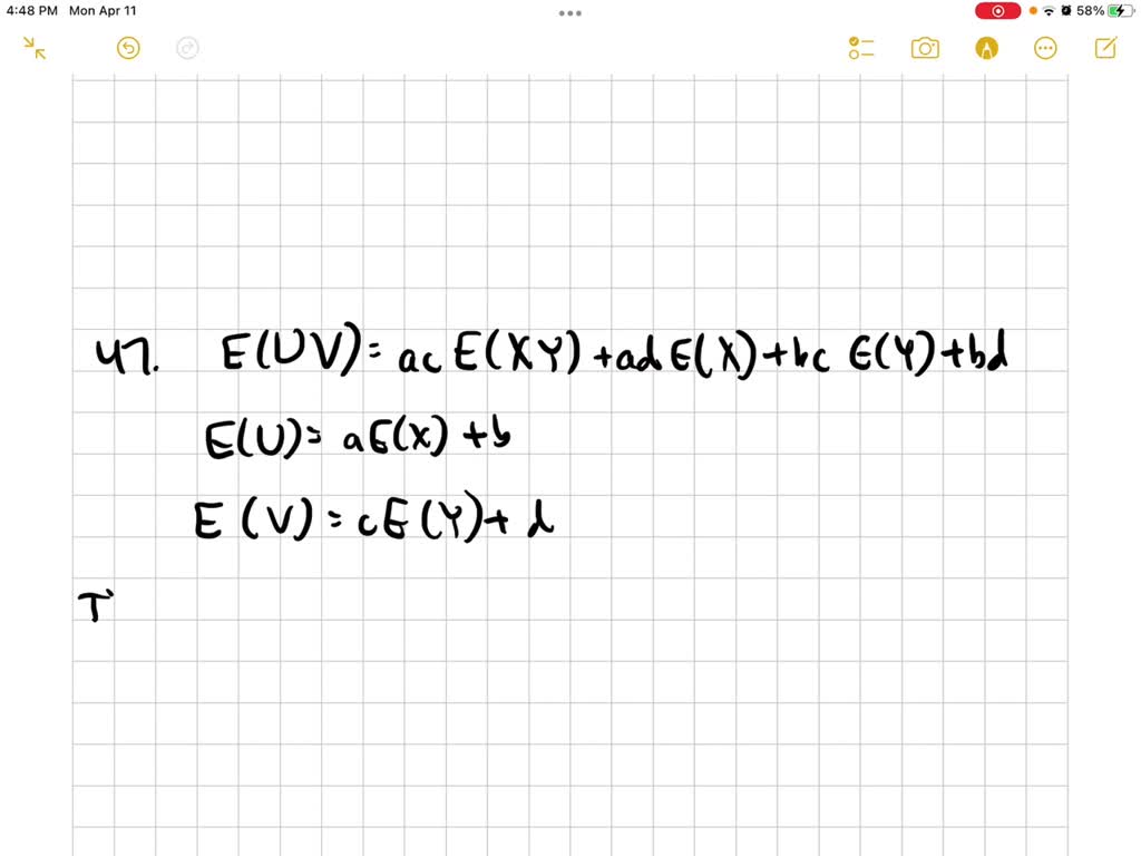 ⏩SOLVED:Suppose that the correlation between X and Y is ρ. For… | Numerade