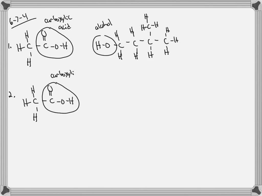 SOLVED:h e structural formulas for the molecules used in the Lab: Ester ...