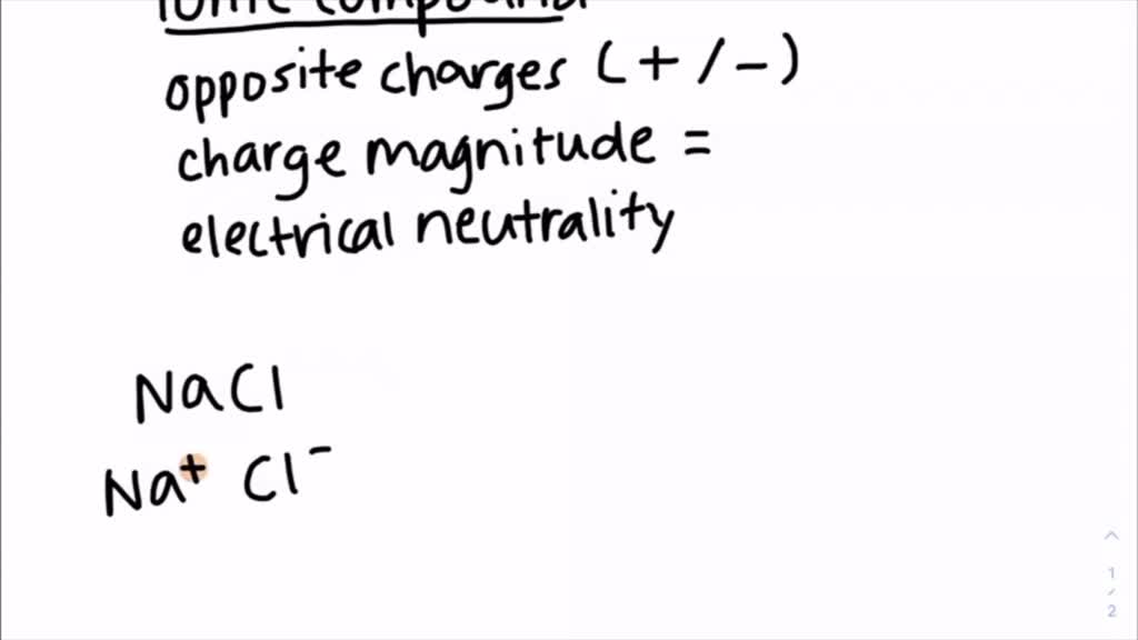 ¿Qué es un compuesto iónico? ¿Cómo se mantiene la neutralidad eléctrica ...