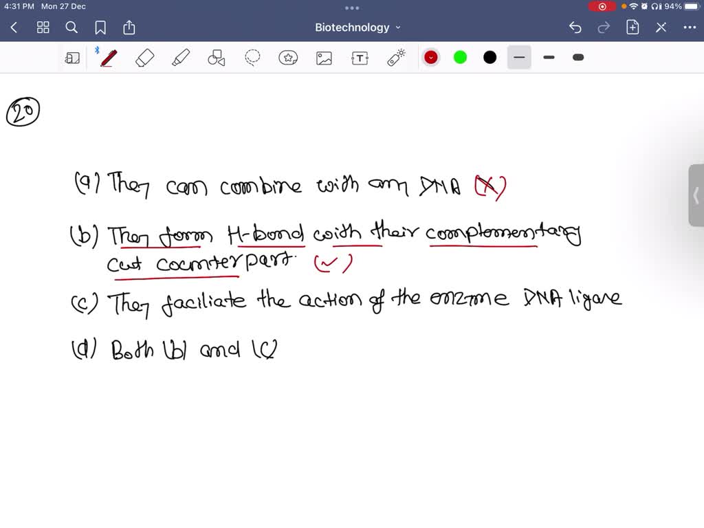 EcoRI cuts palindrome sequence which produces overhanging stretches ...