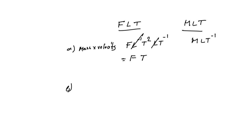 SOLVED:Determine the dimensions of all quantities identified in the ...