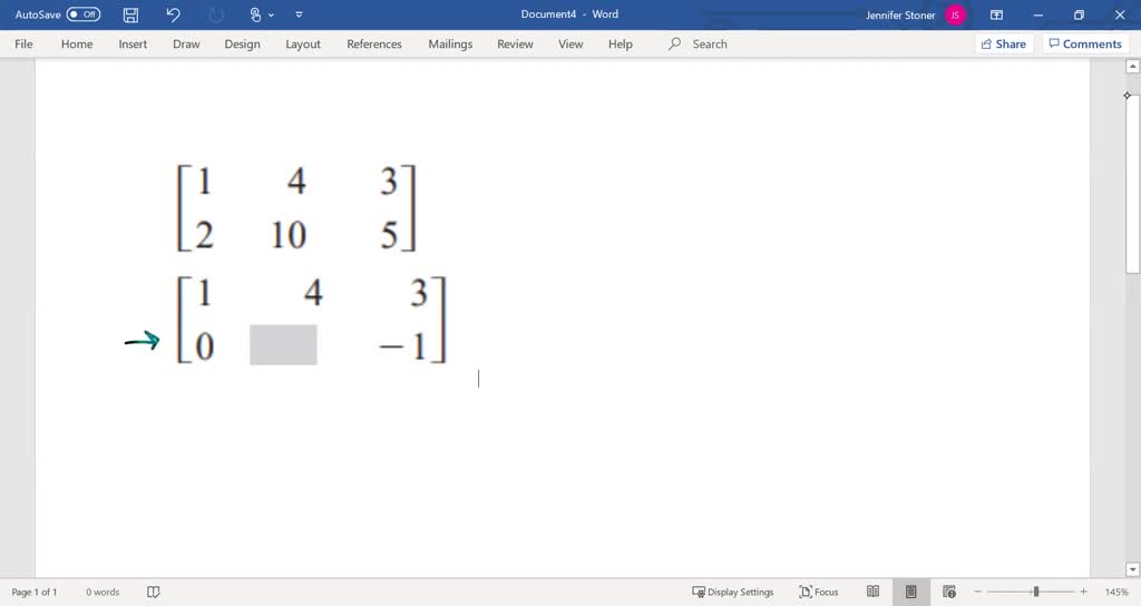 SOLVED:In Exercises 33-40, fill in the blank(s) using elementary row operations to form a row ...
