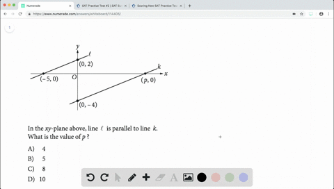 ⏩SOLVED:In the x y -plane above, line ℓis parallel to line k . What… | Numerade