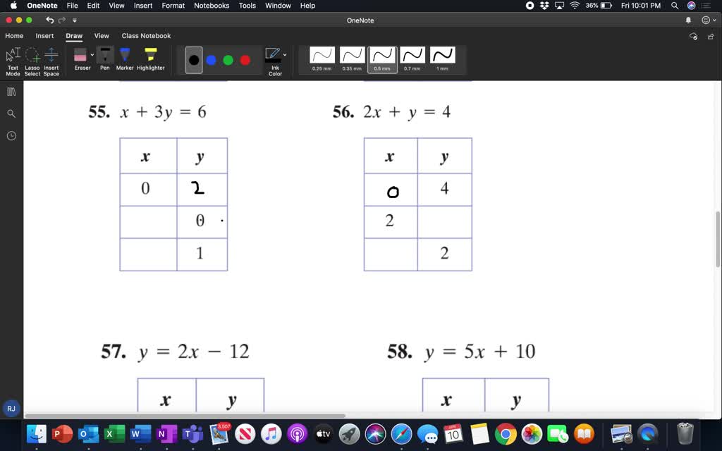 Solved Complete The Table Of Ordered Pairs For Each Linear Equation