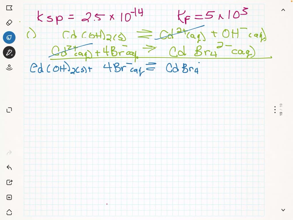 SOLVED: El valor de Kp s para el Cd(OH)2 es 2.5 ×10^-14 ·a ) ¡Cuál es ...