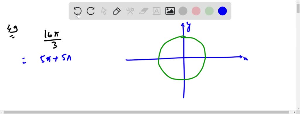 SOLVED:Use the circle shown in the rectangular coordinate system to ...