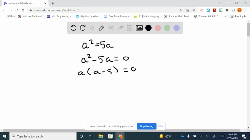 SOLVED:For the following problems, solve the equations using extraction ...