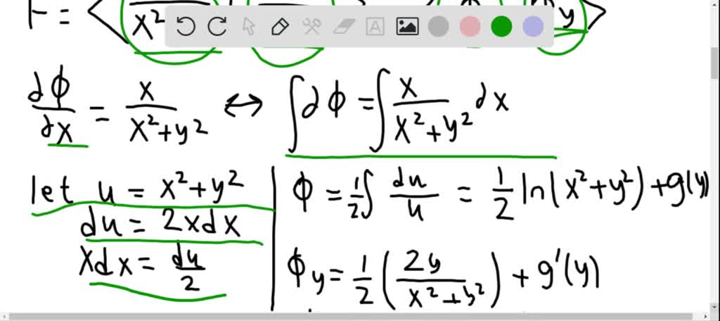 SOLVED:Finding potential functions Determine whether the following vector fields are ...
