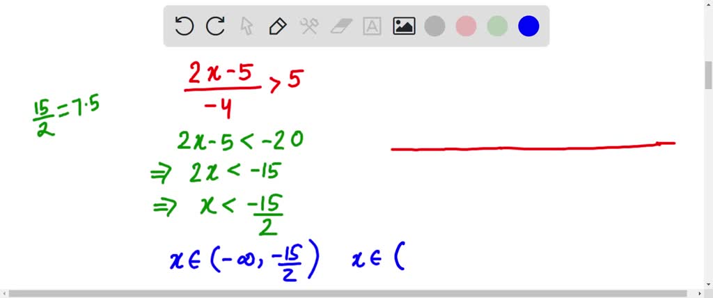 SOLVED:Graph the set on the number line and express the set using interval notation. (x |x>5)