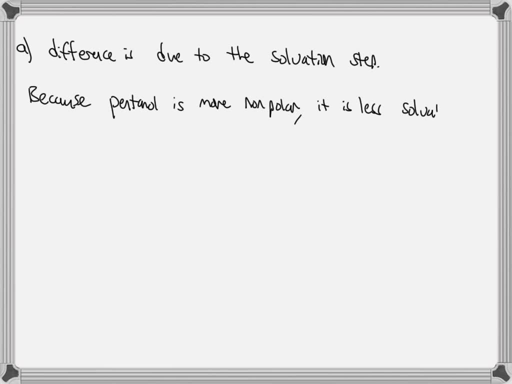 SOLVED:The dissolving of a solute into a solvent can be thought of as a ...