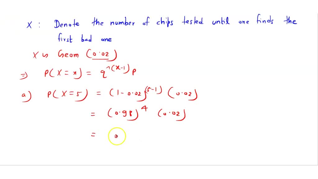 Suppose there is one bad chip in a batch of five computer chips. If B ...