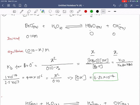 SOLVED:Using data from Appendix D, calculate [OH^-] and pH for each of the following solutions ...