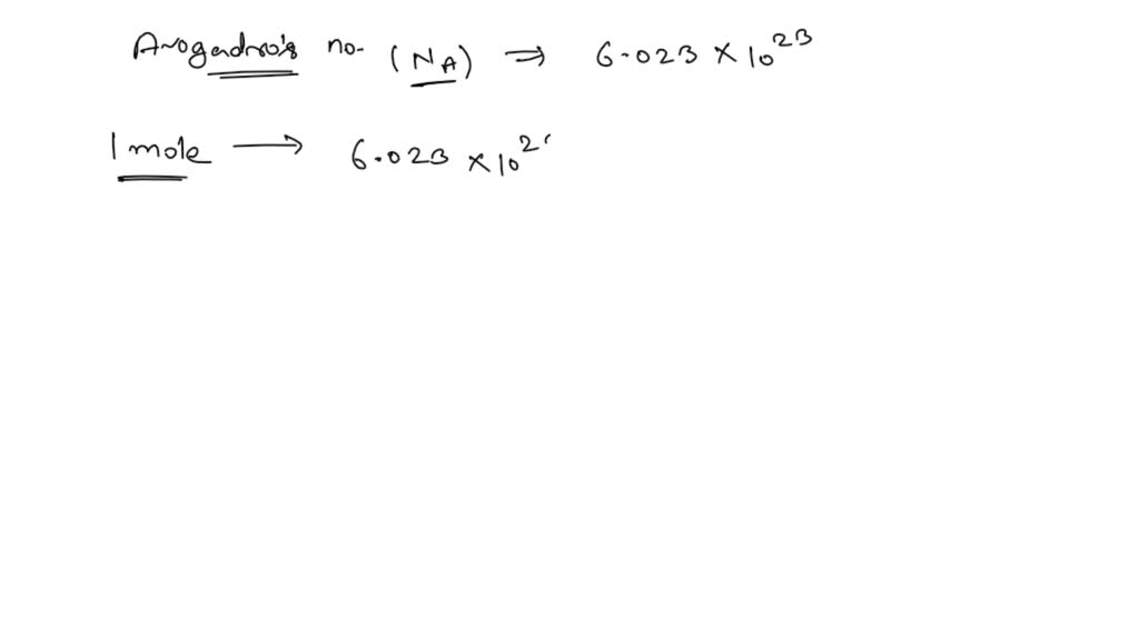 ⏩SOLVED:Avogadro's number is the number of molecules present in: (a ...