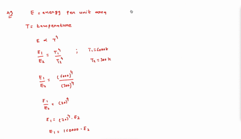Radiation Energy The total radiation energy E emitted by a heated ...