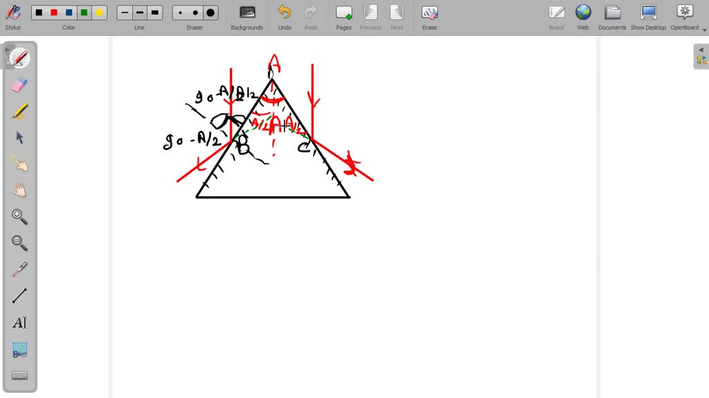 In the given figure, the angle between reflected rays is equal to (a) A ...