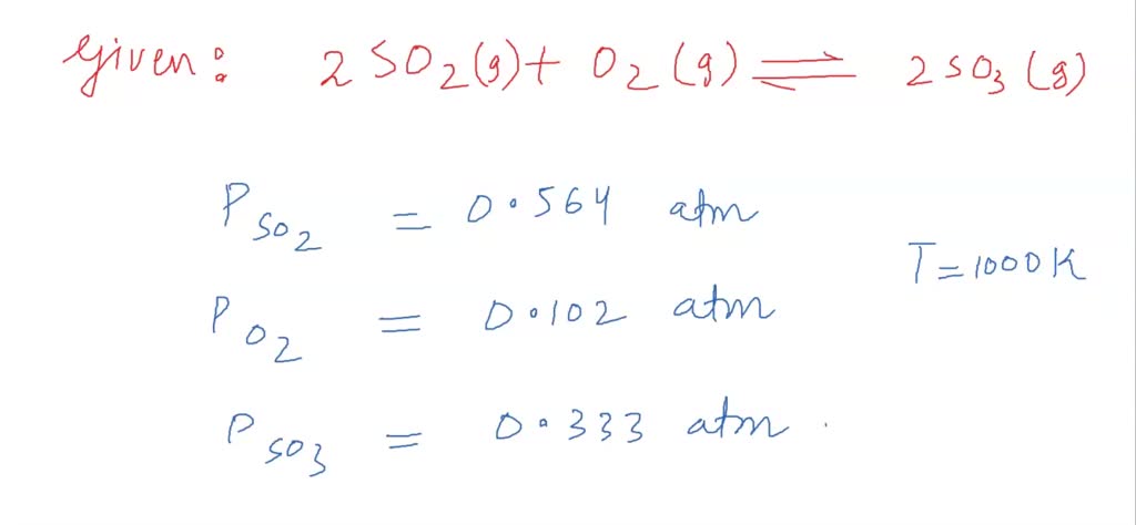SOLVED:The oxidation of sulphur dioxide by oxygen to sulphur trioxide ...