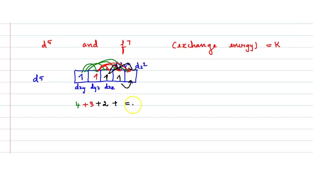 SOLVED:Determine the exchange splitting of the energy levels of a ...