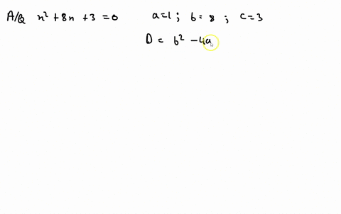 SOLVED:Compute the discriminant. Then determine the number and type of ...