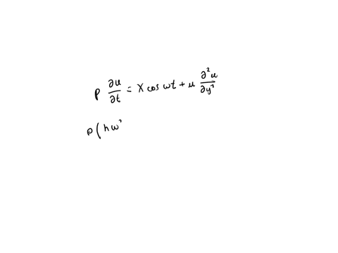 ⏩SOLVED:The equations governing unsteady slow flow of viscous… | Numerade