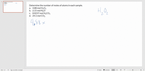 SOLVED:Determine the number of moles of hydrogen atoms in each sample. a. 0.0885 mol C4H10 b. 1. ...