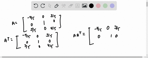 SOLVED:Use Exercise 28 to determine whether the given orthogonal matrix ...