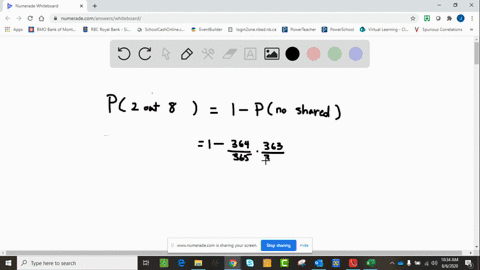 SOLVED: A Birthday Problem Find the probability that in a group of ...
