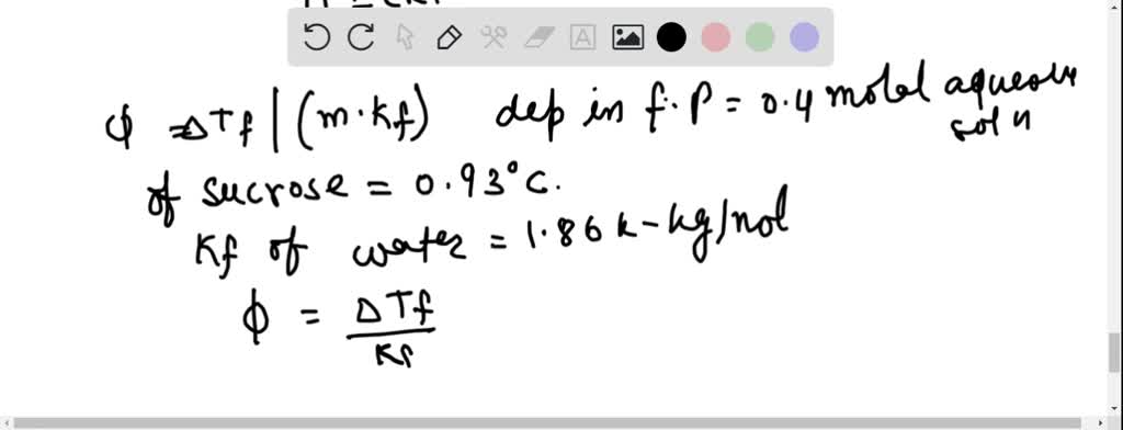 SOLVED:The osmotic coefficient of a nonelectrolyte is related to the freezing point depression ...