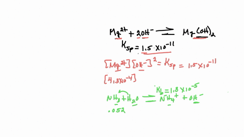 SOLVED: A solution is 0.001 M Mg^2+. Will Mg(OH)2 precipitate if the OH ...