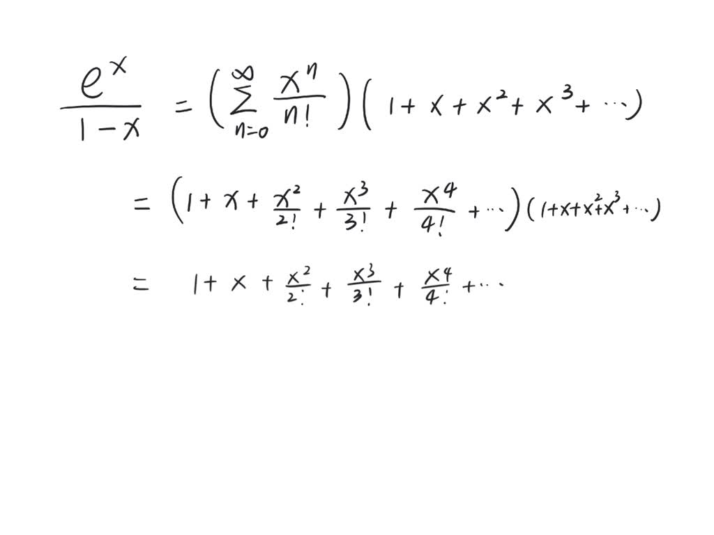 SOLVED: Find the first few terms of the Maclaurin series for each of ... SOLVED: Find the first few terms of the Maclaurin series for each of ...