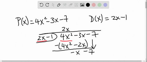 SOLVED:Division of Polynomials given. Use either synthetic or long ...